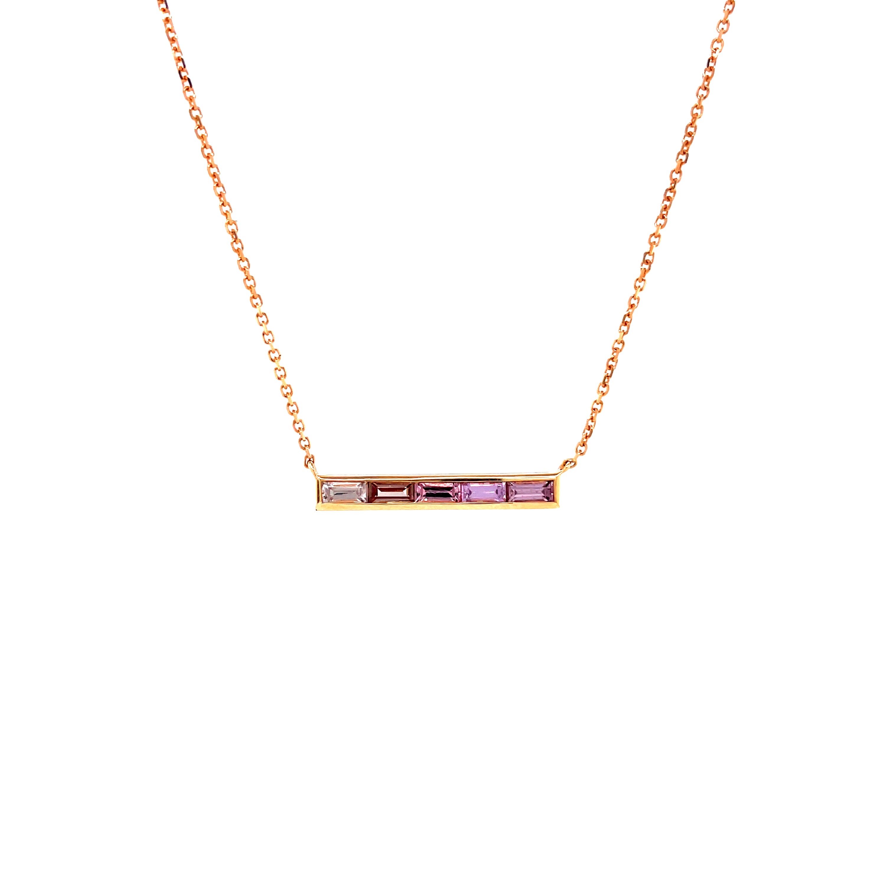 0.77 Carat Pink Sapphire Pendant